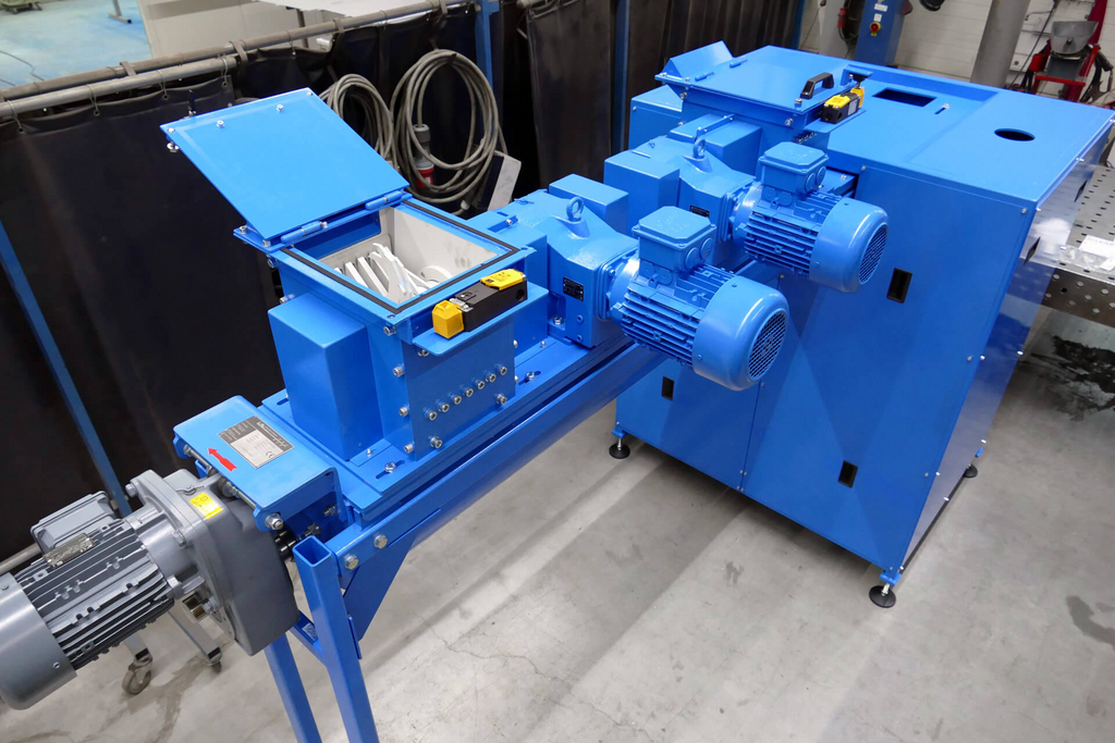 Crushing of filter edge sections | Erdwich Zerkleinerungs-Systeme GmbH